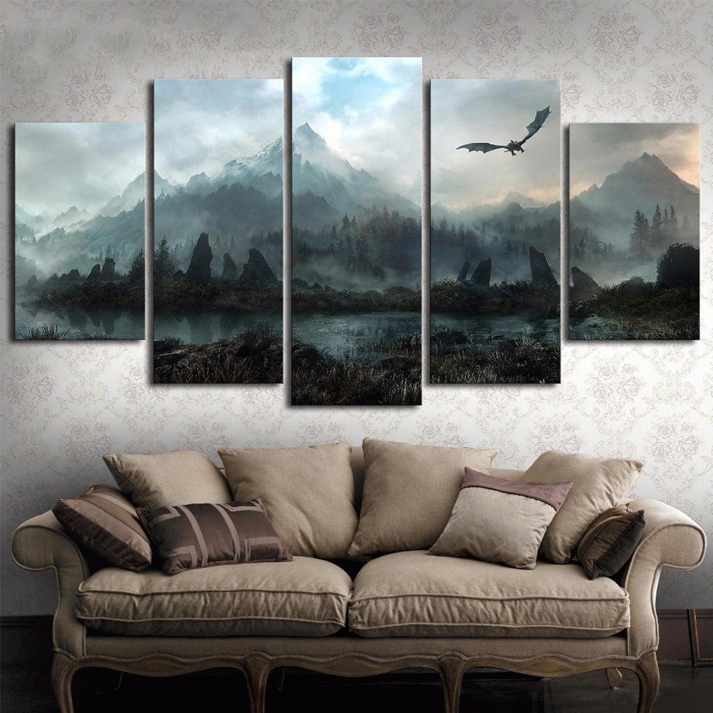 Tavla Flygande Drake 5 Delar & Dragon Cult